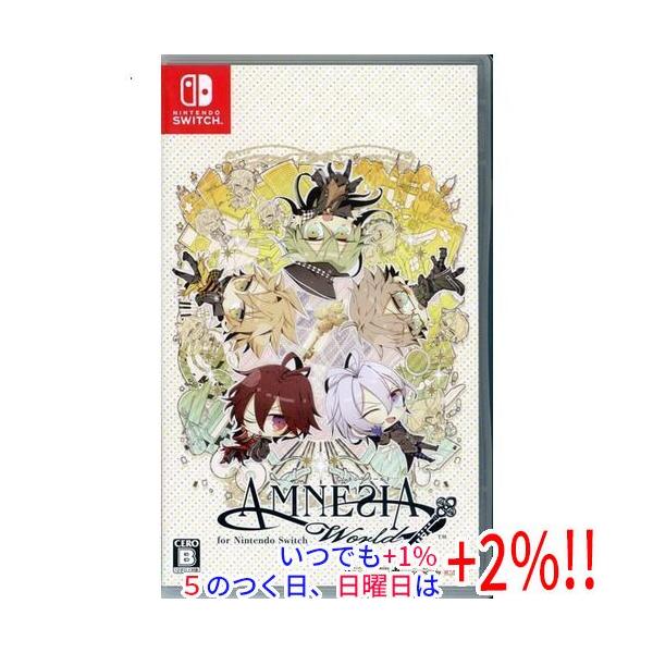 【商品名：】AMNESIA World for Nintendo Switch　／　【商品状態：】開封済みの中古品です。☆ケース付き！／／※本商品は、製品の性質上、返品はお受けできませんのでご了承ください。　／　【検索用キーワード：】≪ソフ...