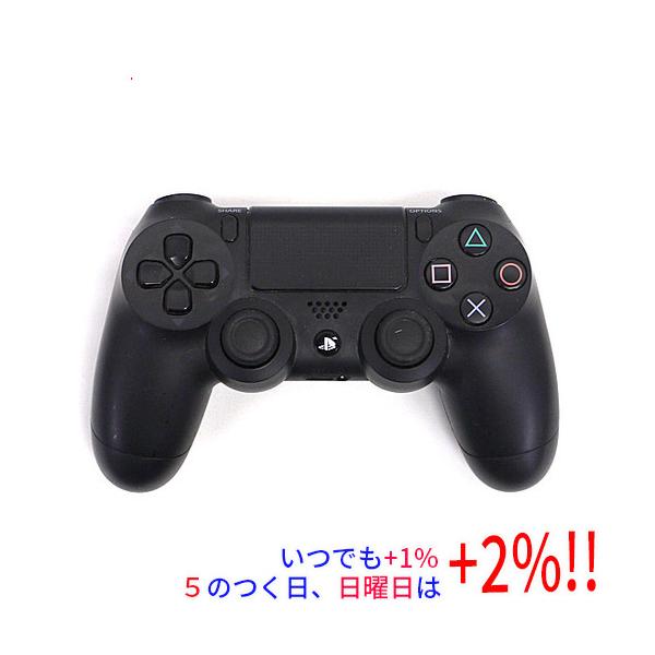 【商品名：】SONY ワイヤレスコントローラー DUALSHOCK4 ジェット・ブラック CUH-ZCT2J 本体のみ 訳あり　／　【商品状態：】動作確認済みの中古品です。／／※Z軸が微かにブレています。／／※中古品ですので、傷、汚れがござ...