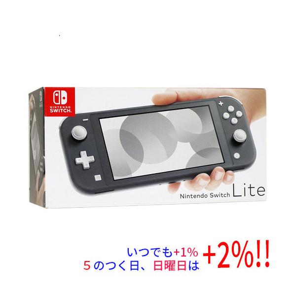 【商品名：】任天堂 Nintendo Switch Lite(ニンテンドースイッチ ライト) HDH-S-GAZAA グレー 本体のみ 本体いたみ 元箱あり　／　【商品状態：】動作確認済みの中古品です。／／※左右スティックのゴムにキズ・汚れ...