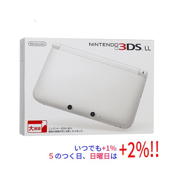 【商品名：】ニンテンドー3DS LL ホワイト SPR-S-WAAA タッチペンなし・液晶画面いたみ 元箱あり　／　【商品状態：】動作確認済みの中古品です。／／※液晶画面に黄ばみが見られます。／／※中古品ですので、傷、汚れ等がございます。／...