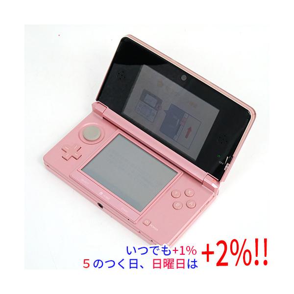 【商品名：】任天堂 ニンテンドー3DS ミスティピンク CTR-S-PAAA 本体のみ 液晶画面いたみ　／　【商品状態：】動作確認済みの中古品です。 ／／※液晶画面に液晶焼けが見られます。／／※中古品ですので、傷、汚れ等がございます。／ご理...