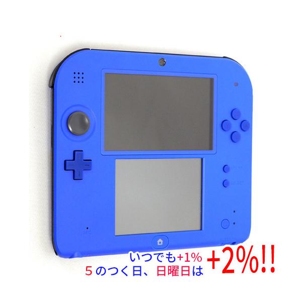 【商品名：】任天堂 ニンテンドー2DS ブルー FTR-S-BCAA　／　【商品状態：】動作確認済の中古品です。／ ／ ※中古品ですので、傷、汚れ等ある場合がございます。／ご理解の上、ご検討お願いします。　／　【検索用キーワード：】≪ゲーム...