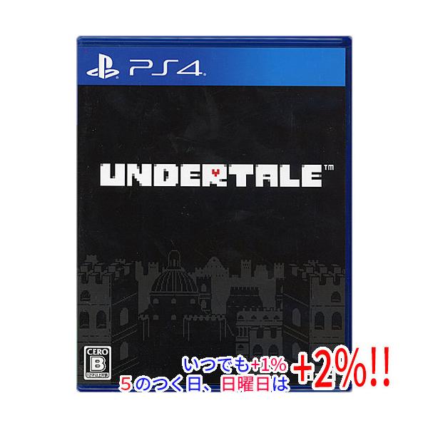 【商品名：】UNDERTALE PS4　／　【商品状態：】開封済みの中古品です。☆ケース付き！／／※本商品は、製品の性質上、返品はお受けできませんのでご了承ください。　／　【検索用キーワード：】≪プレイステーション4 ソフト≫ UNDERT...