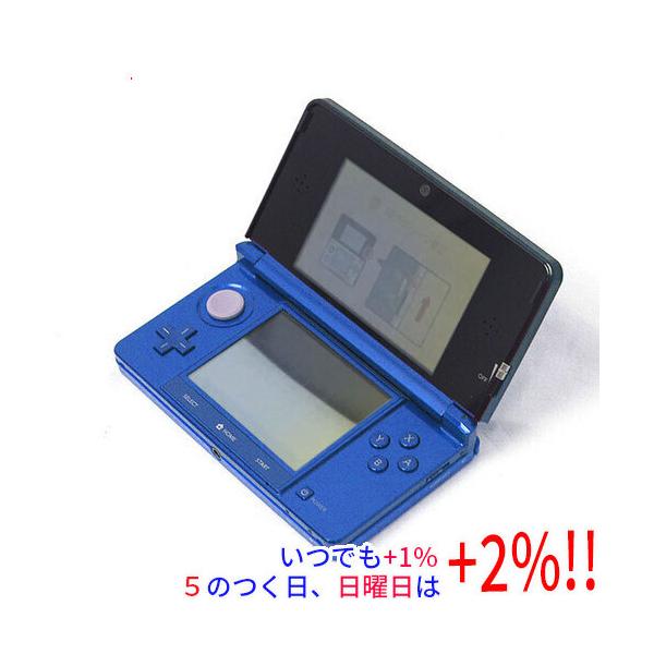 【商品名：】任天堂 ニンテンドー3DS コバルトブルー CTR-S-BBAA 液晶画面いたみ　／　【商品状態：】動作確認済の中古品です。／／※液晶画面に黄ばみが見られます。／／※中古品ですので、傷、汚れ等がございます。／ご理解の上、ご検討お...