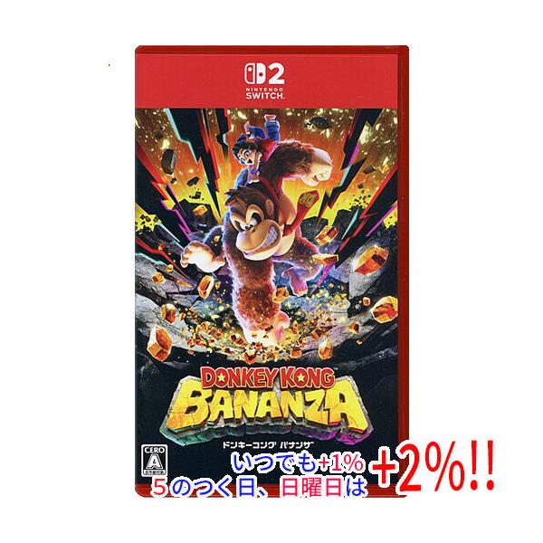 【商品名：】ドンキーコング バナンザ Nintendo Switch 2　／　【商品状態：】開封済みの中古品です。☆ケース付き！／／※本商品は、製品の性質上、返品はお受けできませんのでご了承ください。　／　【検索用キーワード：】≪Ninte...