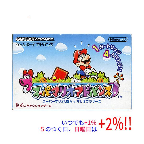 【商品名：】スーパーマリオアドバンス GBA　／　【商品状態：】開封済みの中古品です。☆箱・説明書付き！※画像はイメージです。／／※本商品は、製品の性質上、返品はお受けできませんのでご了承ください。　／　【検索用キーワード：】≪ゲームボーイ...
