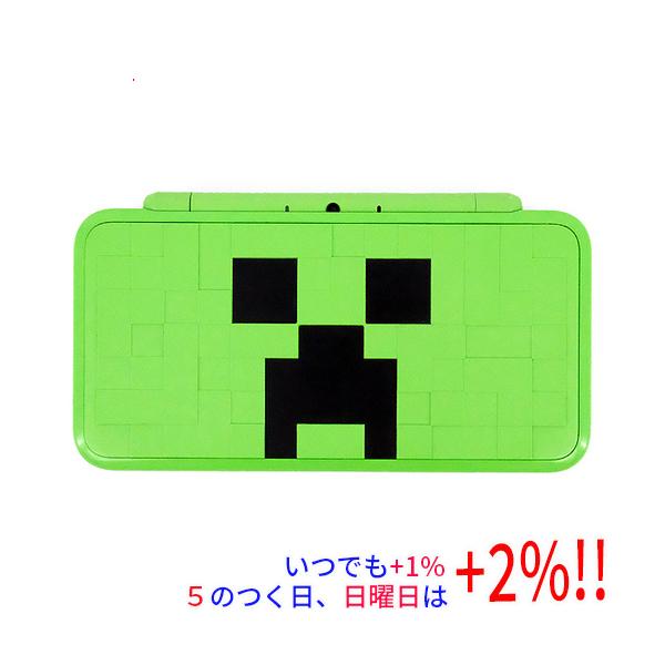 【商品名：】任天堂 Newニンテンドー2DS LL マインクラフトクリーパーエディション JAN-S-MBDG 本体のみ　／　【商品状態：】動作確認済の中古品です。／ ／ ※本体初期化済みですので、ニンテンドー3DSソフト「Minecraf...