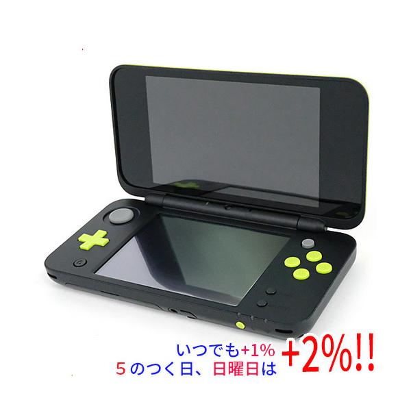 【商品名：】任天堂 Newニンテンドー2DS LL ブラック×ライム 本体のみ　／　【商品状態：】動作確認済の中古品です。／ ／ ※中古品ですので、傷、汚れ等ある場合がございます。ご理解の上、ご検討お願いします。　／　【検索用キーワード：】...
