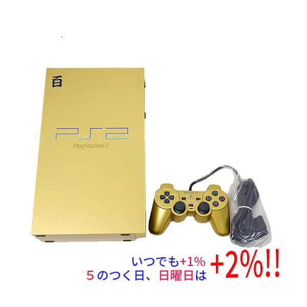【商品名：】SONY PS2 機動戦士Zガンダム百式ゴールド・パック SCPH-55000 GU ソフト・スタンド・メモリカードなし 本体いたみ　／　【商品状態：】動作確認済の中古品です。／／※本体に割れが見られます。／／※中古品ですので、...