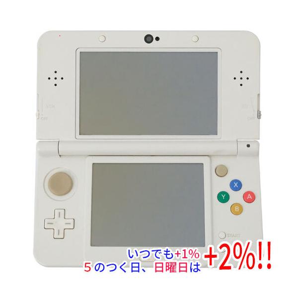 【商品名：】任天堂 Newニンテンドー3DS ホワイト 本体のみ 本体・液晶画面いたみ　／　【商品状態：】動作確認済の中古品です。／ ／ ※本体、液晶画面に日焼け、液晶画面の下部分にむらが見られます。／ ／※中古品ですので、傷、汚れ等がござ...