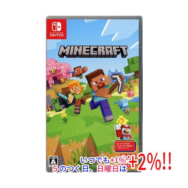 【商品名：】Minecraft(マインクラフト)： Nintendo Switch Edition　／　【商品状態：】開封済みの中古品です。☆ケース付き！／／※本商品は、製品の性質上、返品はお受けできませんのでご了承ください。　／　【検索用...