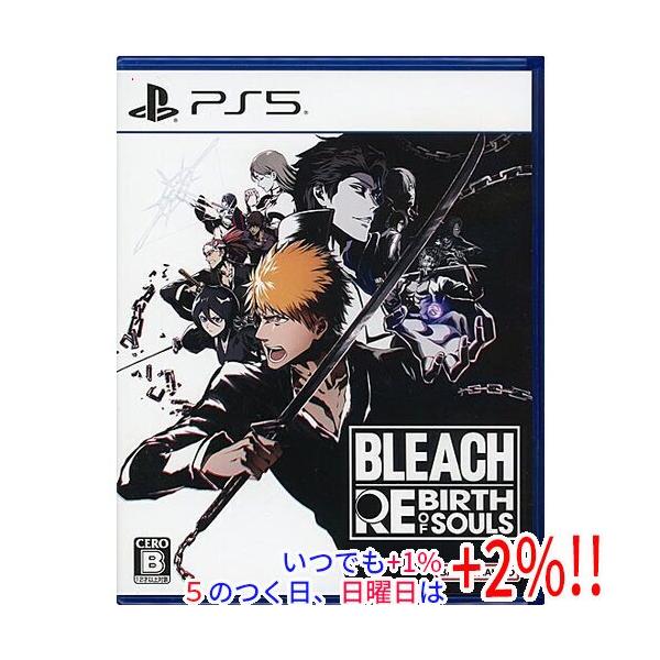 【商品名：】BLEACH Rebirth of Souls PS5　／　【商品状態：】開封済みの中古品です。☆ケース付き！／／※本商品は、製品の性質上、返品はお受けできませんのでご了承ください。　／　【検索用キーワード：】≪プレイステーショ...
