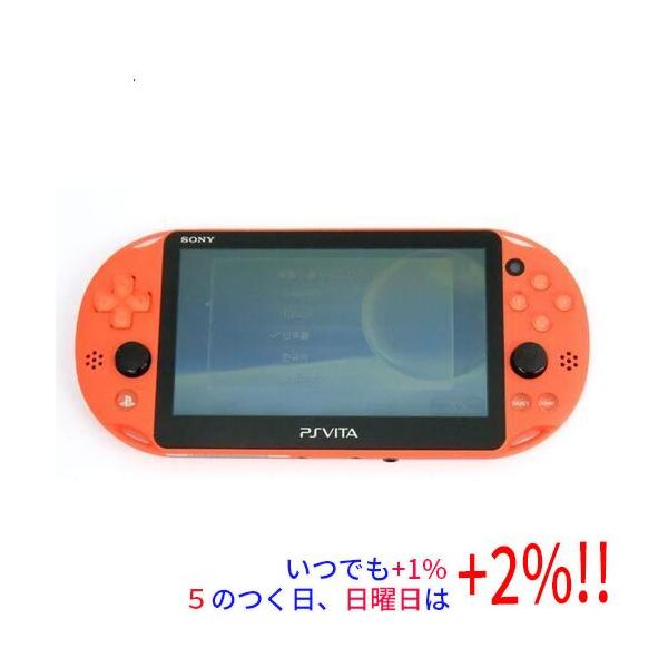 【商品名：】PSVita Wi-Fiモデル ネオン・オレンジ PCH-2000 ZA24 本体のみ 本体いたみ　／　【商品状態：】動作確認済みの中古品です。／／※液晶画面に黄ばみ、左スティックに傷が見られます。／／※中古品ですので、傷、汚れ...