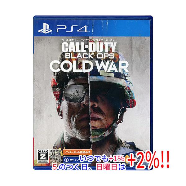 【商品名：】コール オブ デューティ ブラックオプス コールドウォー PS4 カバーいたみ　／　【商品状態：】開封済みの中古品です。☆ケース付き！※紙カバーに破れ・キズ・日焼けなどの傷みが見られます。(画像はイメージです。)／／※本商品は、...