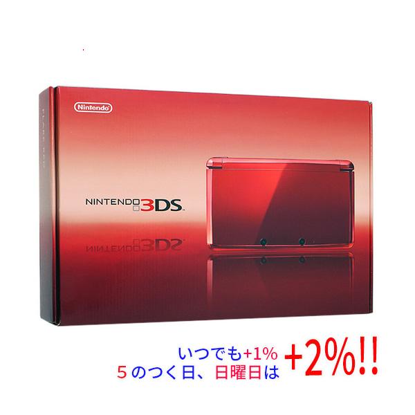 【商品名：】任天堂 ニンテンドー3DS フレアレッド CTR-S-RAAA 訳あり 元箱あり　／　【商品状態：】動作確認済みの中古品です。／／※商品からたばこの臭いがします。／ ／ ※液晶画面に黄ばみが見られます。／ ／※中古品ですので、傷...