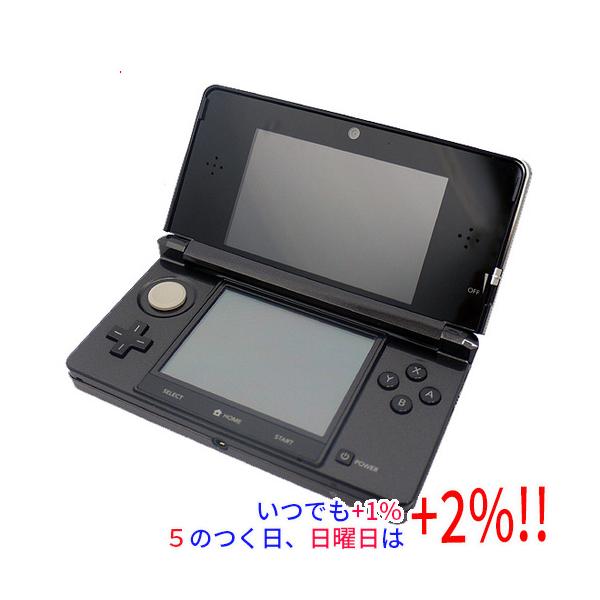 【商品名：】任天堂 ニンテンドー3DS コスモブラック CTR-S-KAAA ACアダプタなし・液晶画面いたみ　／　【商品状態：】動作確認済みの中古品です。／／※液晶画面が日焼けしています。／／※中古品ですので、傷、汚れがございます。／ご理...