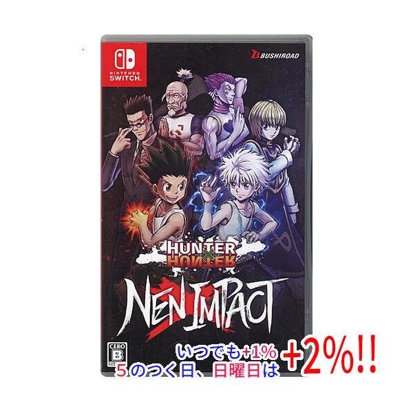 【商品名：】HUNTER×HUNTER NEN×IMPACT Nintendo Switch　／　【商品状態：】開封済みの中古品です。☆ケース付き！／／※本商品は、製品の性質上、返品はお受けできませんのでご了承ください。　／　【検索用キーワ...