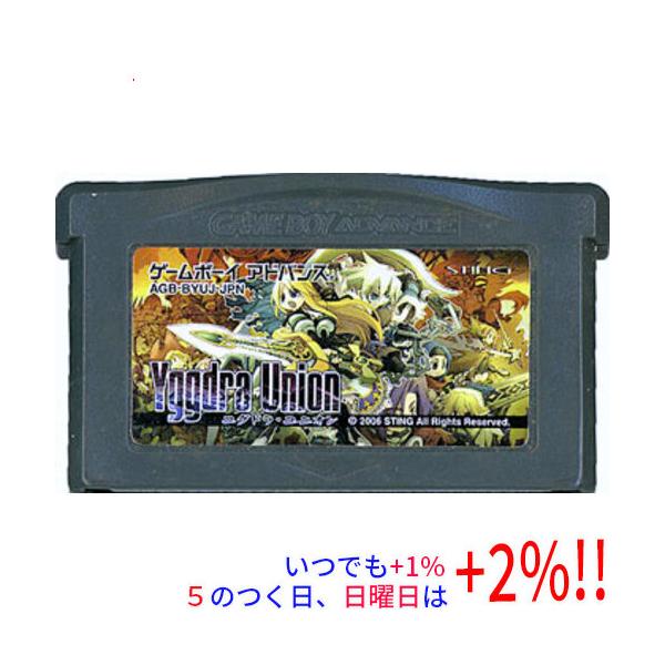 【商品名：】ユグドラ・ユニオン GBA  ソフトのみ　／　【商品状態：】開封済みの中古品です。※ソフトのみの出品です。／／※本商品は、製品の性質上、返品はお受けできませんのでご了承ください。　／　【検索用キーワード：】≪カプコン ゲームボー...