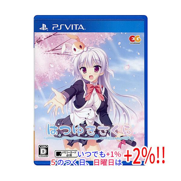 【商品名：】はつゆきさくら PS Vita　／　【商品状態：】開封済みの中古品です。☆ケース付き！／ ／ ※本商品は、製品の性質上、返品はお受けできませんのでご了承ください。　／　【検索用キーワード：】≪PlayStation VITA ソ...