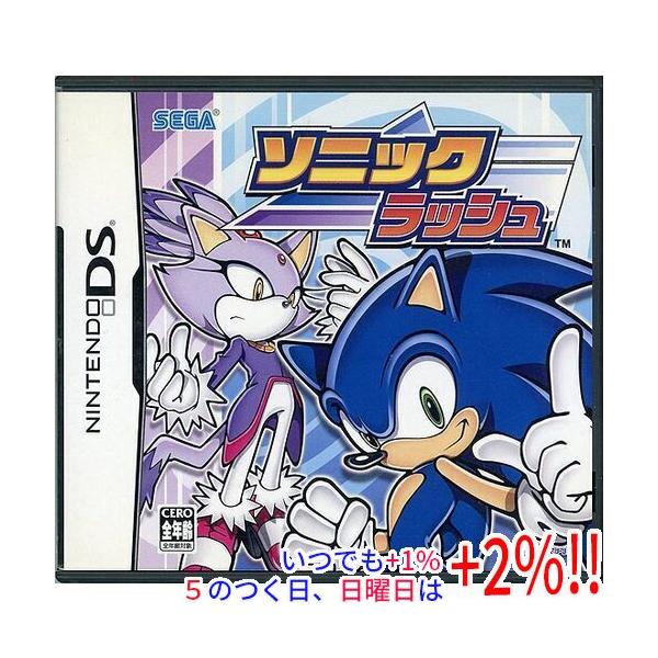 【商品名：】ソニック ラッシュ DS 説明書なし　／　【商品状態：】開封済みの中古品です。☆ケース付き！※説明書はありません。／／※本商品は、製品の性質上、返品はお受けできませんのでご了承ください。　／　【検索用キーワード：】≪ニンテンドー...