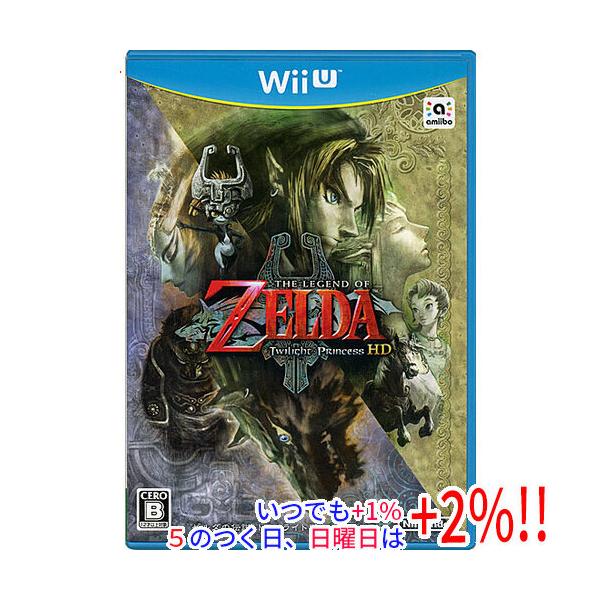 【商品名：】ゼルダの伝説 トワイライトプリンセス HD Wii U カバーいたみ　／　【商品状態：】開封済みの中古品です。☆ケース付き！※紙カバーに破れ・キズ・日焼けなどの傷みが見られます。(画像はイメージです。)／ ／ ※本商品は、『ゼル...