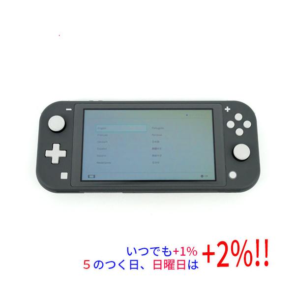 【商品名：】任天堂 Nintendo Switch Lite(ニンテンドースイッチ ライト) HDH-S-GAZAA グレー 本体のみ 本体・液晶画面いたみ　／　【商品状態：】動作確認済みの中古品です。／／※液晶画面に黄ばみ、ボタンに変色、...