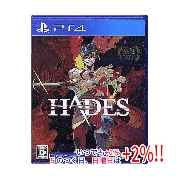 【商品名：】HADES(ハデス) PS4　／　【商品状態：】開封済みの中古品です。☆ケース付き！／／※本商品は、製品の性質上、返品はお受けできませんのでご了承ください。　／　【検索用キーワード：】≪プレイステーション4 ソフト≫ HADES...