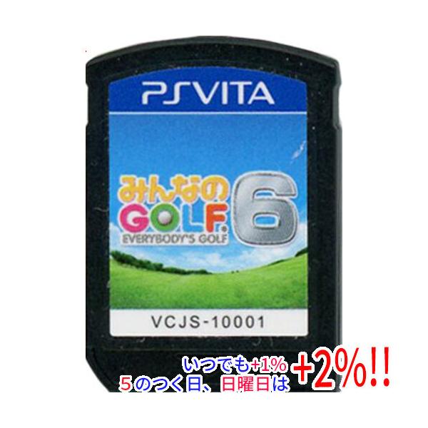 【商品名：】みんなのGOLF 6 PS Vita  ソフトのみ　／　【商品状態：】開封済みの中古品です。※ソフトのみの出品です。／ ／ ※本商品は、製品の性質上、返品はお受けできませんのでご了承ください。　／　【検索用キーワード：】≪みんゴ...