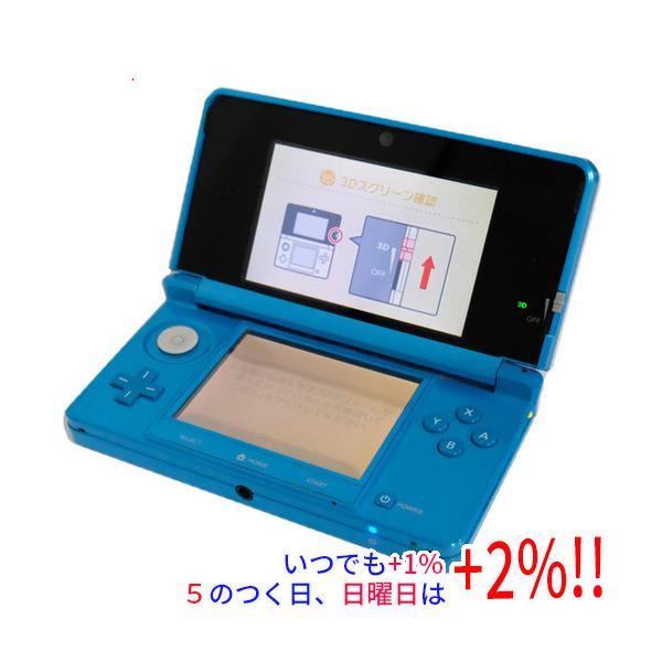 【商品名：】任天堂 ニンテンドー3DS ライトブルー CTR-S-BDBA スティックゴムなし・本体・液晶画面いたみ　／　【商品状態：】動作確認済の中古品です。／／※スティックのゴムはありません。／／※液晶画面に日焼けが見られます。／／※本...