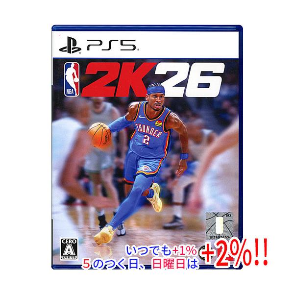 【商品名：】NBA 2K26 PS5　／　【商品状態：】開封済みの中古品です。☆ケース付き！／／※本商品は、製品の性質上、返品はお受けできませんのでご了承ください。　／　【検索用キーワード：】≪プレイステーション5 ソフト≫ NBA 2K2...