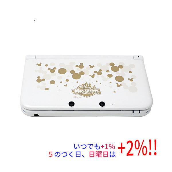 【商品名：】3DS LL ディズニー マジックキャッスル マイ・ハッピー・ライフ 限定パック 本体いたみ　／　【商品状態：】動作確認済みの中古品です。／／※本体に割れが見られます。／／※中古品ですので、傷、汚れ等がございます。／ご理解の上、...