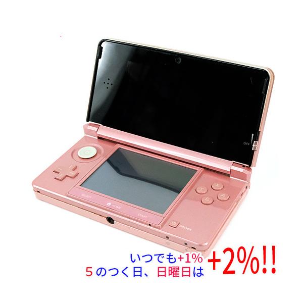 【商品名：】任天堂 ニンテンドー3DS ミスティピンク CTR-S-PAAA ACアダプター・スライドパッドゴムなし・液晶画面いたみ　／　【商品状態：】動作確認済みの中古品です。／※スライドパッドのゴムはありません。／※液晶画面に液晶焼けが...
