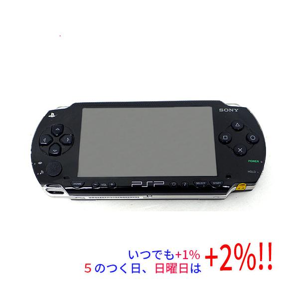 【商品名：】SONY PSP ブラック PSP-1000 本体のみ 液晶画面いたみ　／　【商品状態：】動作確認済の中古品です。／／※液晶画面の上部に軽い日焼け見られます。／／※中古品ですので、傷、汚れ等がございます。／ご理解の上、ご検討お願...