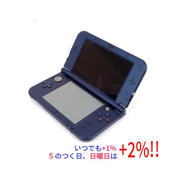 【商品名：】任天堂 Newニンテンドー3DS LL メタリックブルー 本体のみ 本体・液晶画面いたみ　／　【商品状態：】動作確認済の中古品です。／／※上下液晶画面に黄ばみが見られます。／／※本体に割れ・キズ・汚れなどの傷みが見られます。／／...