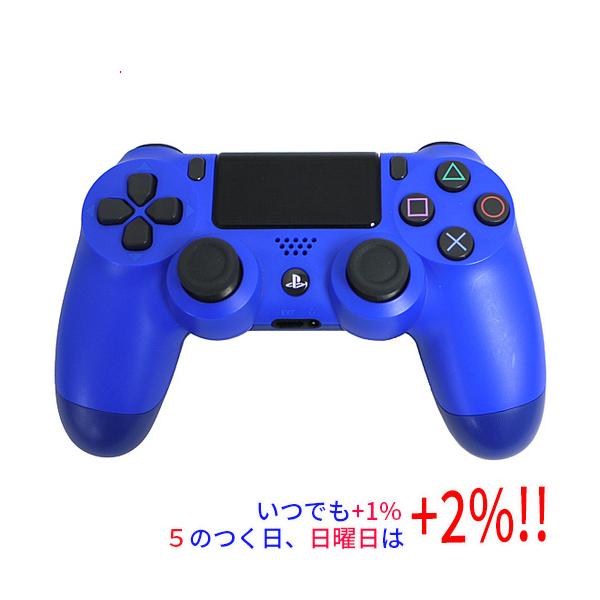 【商品名：】SONY ワイヤレスコントローラー DUALSHOCK4 ウェイブ・ブルー CUH-ZCT2J12 本体のみ 型番シールなし　／　【商品状態：】動作確認済みの中古品です。／※中古品のため、使用感や傷、汚れ等がある場合がございます...
