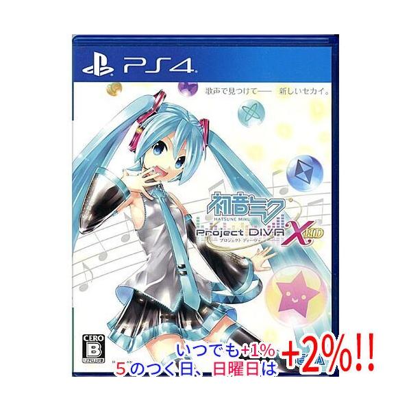 【商品名：】初音ミク - Project DIVA - X HD PS4 カバーいたみ　／　【商品状態：】開封済みの中古品です。☆ケース・説明書付き！※紙カバーに破れ・キズ・日焼けなどの傷みが見られます。／／※本商品は、製品の性質上、返品は...
