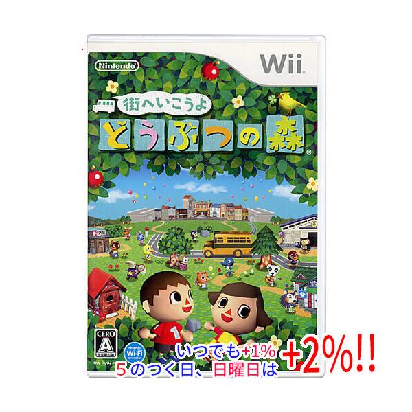 【商品名：】街へいこうよ どうぶつの森 Wii 説明書なし・ディスク傷・カバーいたみ　／　【商品状態：】開封済みの中古品です。☆ケース・付き！※説明書がありません。※紙カバーに破れ・キズ・日焼けなどの傷みが見られます。／／※ディスク全体に薄...
