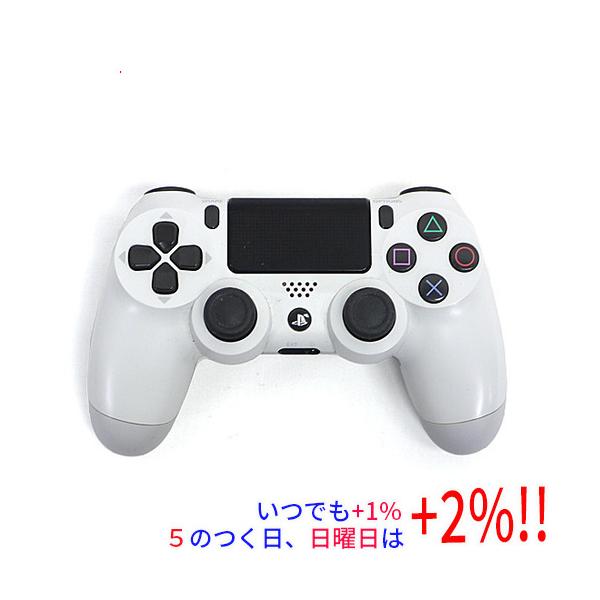 【商品名：】SONY ワイヤレスコントローラー DUALSHOCK4 グレイシャー・ホワイト CUH-ZCT2J13 本体のみ 型番シールなし　／　【商品状態：】動作確認済みの中古品です。／※中古品のため、使用感や傷、汚れ等がある場合がござ...