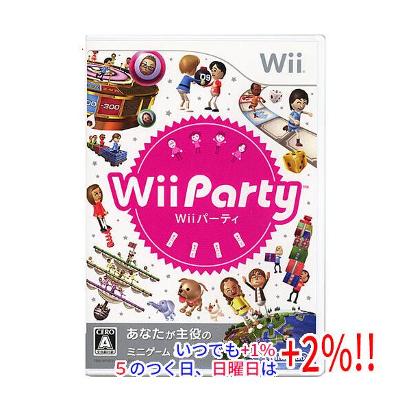 【商品名：】Wii Party Wii ディスク傷・カバー・ケースいたみ　／　【商品状態：】開封済みの中古品です。☆ケース・説明書付き！※紙カバーに汚れ・破れまたケースに割れ・日焼けなどの傷みが見られます。／／※ディスク全体に薄い傷が見られ...