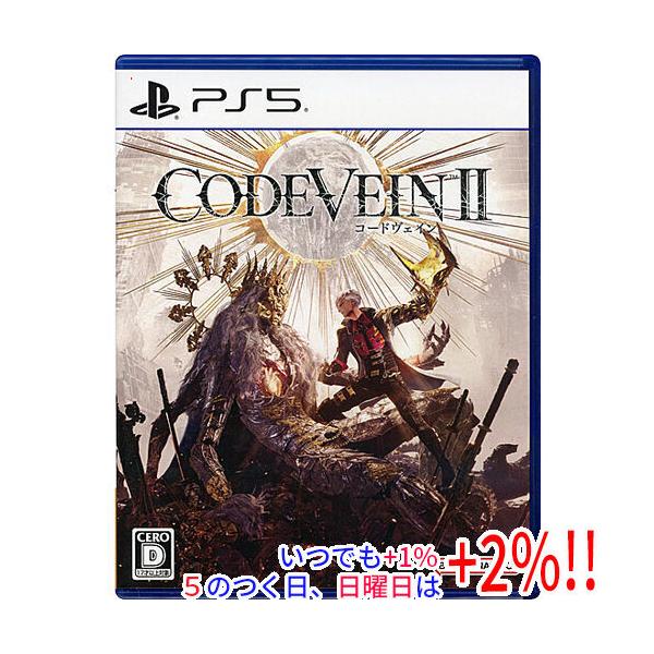 【商品名：】CODE VEIN II(コードヴェインII) PS5　／　【商品状態：】開封済みの中古品です。☆ケース付き！／／※本商品は、製品の性質上、返品はお受けできませんのでご了承ください。　／　【検索用キーワード：】≪プレイステーショ...