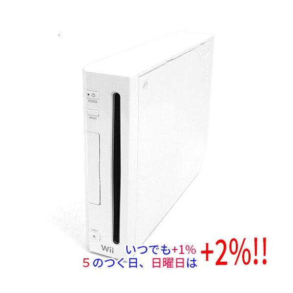 【商品名：】任天堂 家庭用ゲーム機 Wii [ウィー] 本体のみ　／　【商品状態：】動作確認済みの中古品です。／※中古品のため、使用感や傷、汚れ等がある場合がございます。　／　【検索用キーワード：】≪wii 本体 Wii ウィー 即納≫ W...