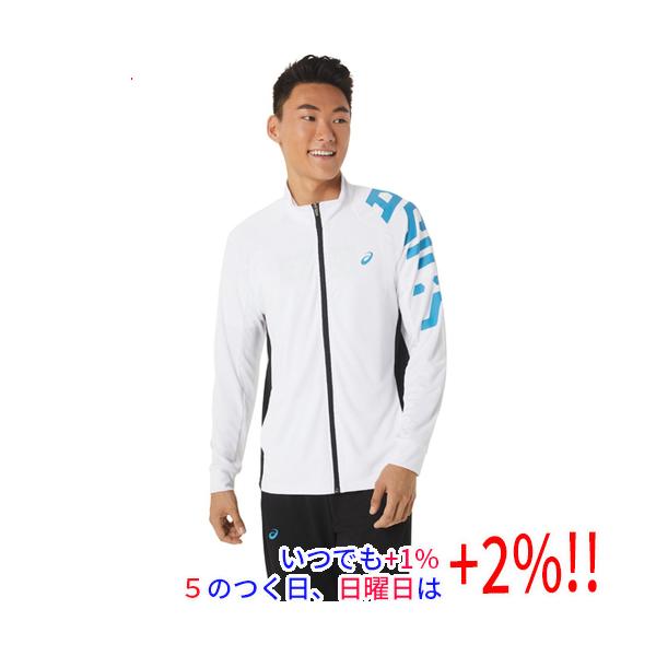 【商品名：】asics アシックス XLサイズ HEXグラフィックドライニットジャケット 2031D829 ブリリアントホワイト　／　【商品状態：】新品　／　【検索用キーワード：】≪HEX GRAPHIC DRY KNIT JACKET 即...