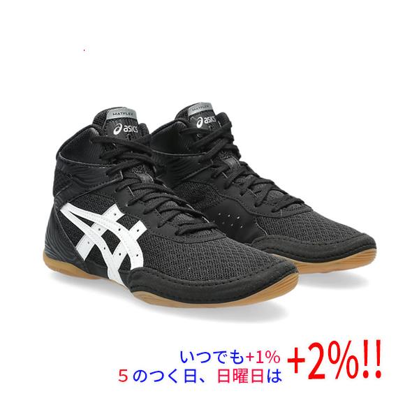 【商品名：】asics アシックス 21.5cm レスリングシューズ キッズ MATFLEX 7 GS 1084A011 ブラック/ホワイト　／　【商品状態：】新品　／　【検索用キーワード：】≪即納≫ 21.5cm レスリングシューズ キッ...