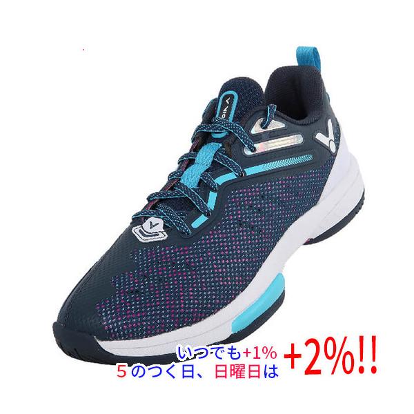 【商品名：】VICTOR(ビクター) 25.0cm バドミントンシューズ P9600-BJ250 ネイビー　／　【商品状態：】新品　／　【検索用キーワード：】≪即納≫ 25.0cm バドミントンシューズ P9600-BJ250 ネイビー　／...