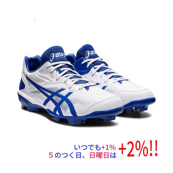 【商品名：】asics アシックス 25.5cm 野球 ベースボール ポイントスパイク STAR SHINE 3 1123A033 ホワイト/ロイヤルブルー　／　【商品状態：】新品　／　【検索用キーワード：】≪即納≫ 25.5cm 野球 ベ...