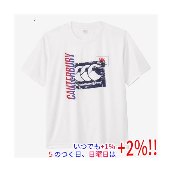 【商品名：】CANTERBURY カンタベリー XL サイズ フレックスクールコントロール Tシャツ RA325146 ホワイト　／　【商品状態：】新品　／　【検索用キーワード：】≪即納≫ XLサイズ ショートスリーブ パネルビッグラガーポ...