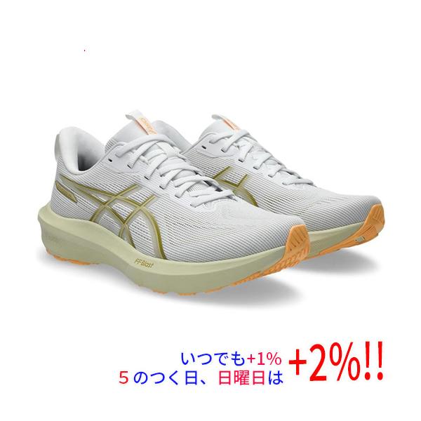 【商品名：】asics アシックス 27.0cm ランニングシューズ メンズ GT-1000 14 1011C077 ホワイト/レモングラス　／　【商品状態：】新品　／　【検索用キーワード：】≪即納≫ 27.0cm ランニングシューズ メン...