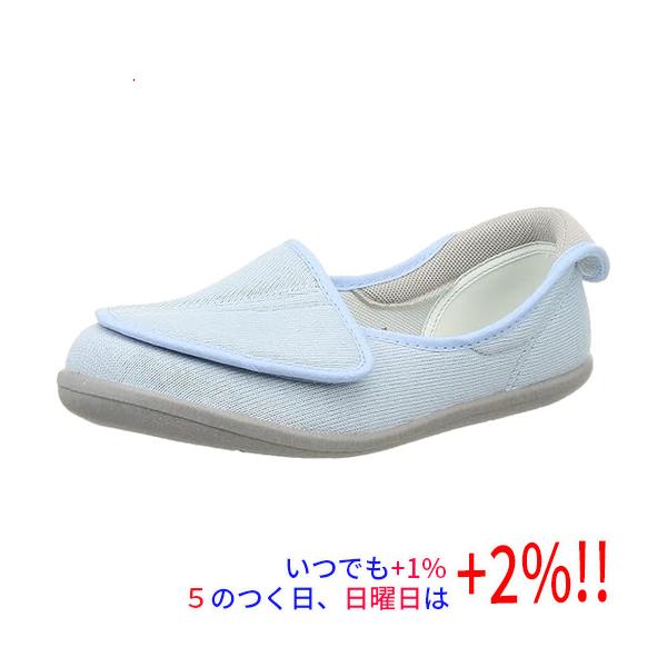 【商品名：】ASAHI アサヒシューズ 24.5cm L レディース 快歩主義 ルームシューズ KS30172 KHS L168RS パウダーブルー　／　【商品状態：】新品　／　【検索用キーワード：】≪入院 リハビリシューズ 介護靴 即納≫...