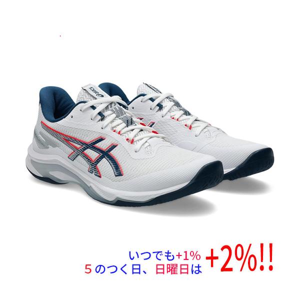 【商品名：】asics アシックス 27.5cm バレーボールシューズ NETBURNER BALLISTIC FF 4 1053A070 ホワイト/マコブルー　／　【商品状態：】新品　／　【検索用キーワード：】≪即納≫ 27.5cm バレ...