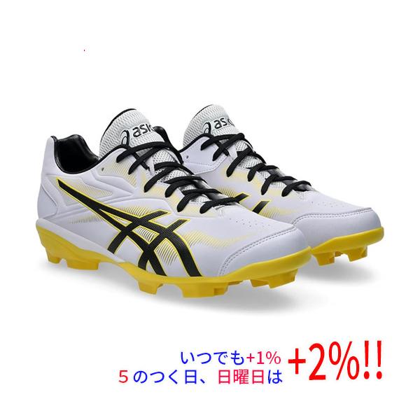 【商品名：】asics アシックス 25.0cm 野球 ベースボール ポイントスパイク STAR SHINE 3 1123A033 ホワイト/ブラック　／　【商品状態：】新品　／　【検索用キーワード：】≪即納≫ 25.0cm 野球 ベースボ...